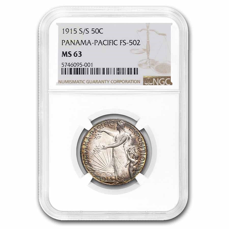 Buy 1915-S/S Panama Pacific Half Dollar MS-63 NGC (FS-502) | APMEX