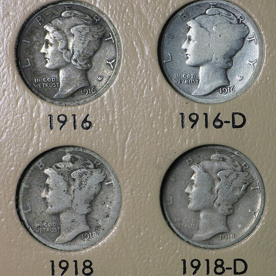 Buy 1916-1945 Complete Mercury Dime Set Good-XF (Dansco Album) | APMEX