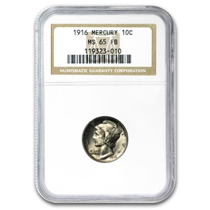 Buy 1916 Mercury Dime MS-65 NGC Full Bands | APMEX