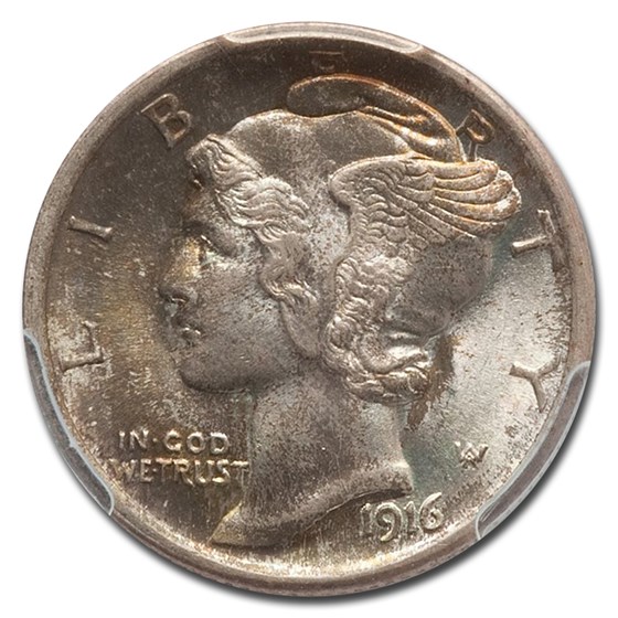 Buy 1916 Mercury Dime MS-67+ PCGS CAC (FB) | APMEX