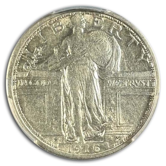 Buy 1916 Standing Liberty Quarter AU-50 PCGS | APMEX