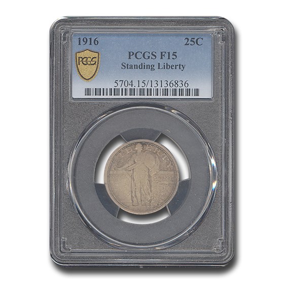 Buy 1916 Standing Liberty Quarter Fine-15 PCGS | APMEX