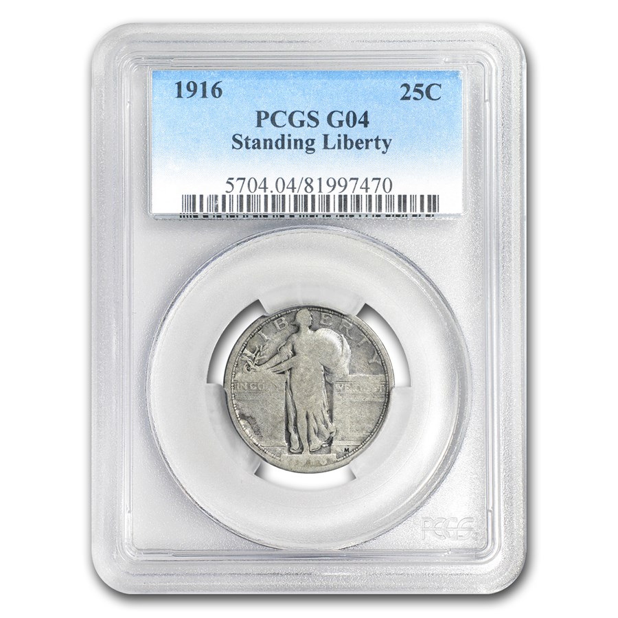 Buy 1916 Standing Liberty Quarter Good-4 PCGS | APMEX