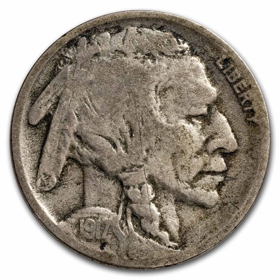 1917-D Buffalo Nickel Fine (2 Feathers)