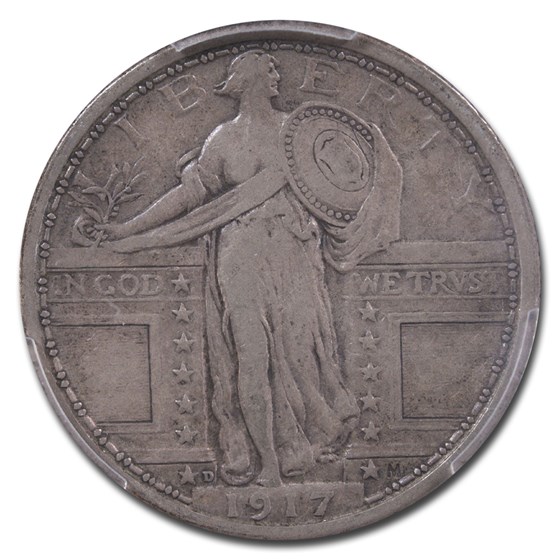 Buy 1917-D Standing Liberty Quarter Type-1 VF-30 PCGS | APMEX