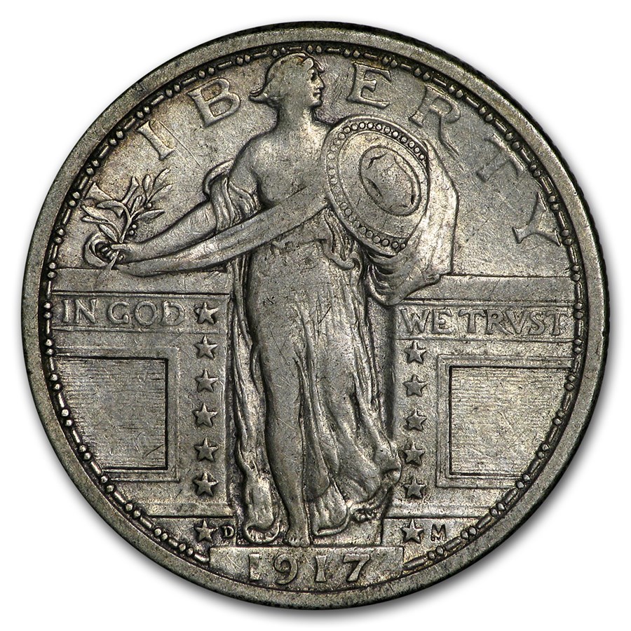 Buy 1917-D Standing Liberty Quarter Type-I VF (Details) | APMEX