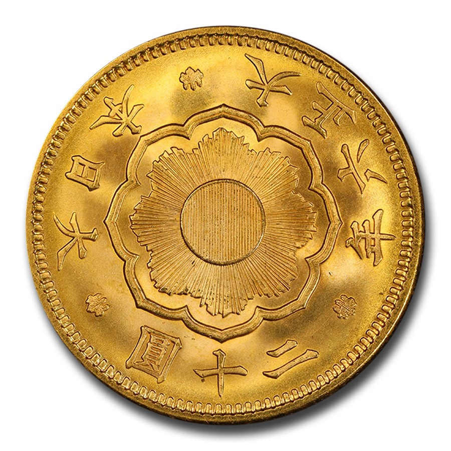 Buy 1917 Japan Gold 20 Yen Taisho MS-65 PCGS | APMEX