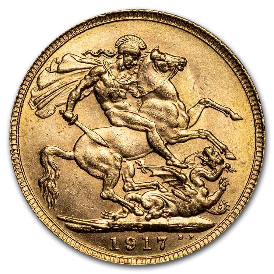 Buy 1917-P Australia Gold Sovereign George V BU | APMEX