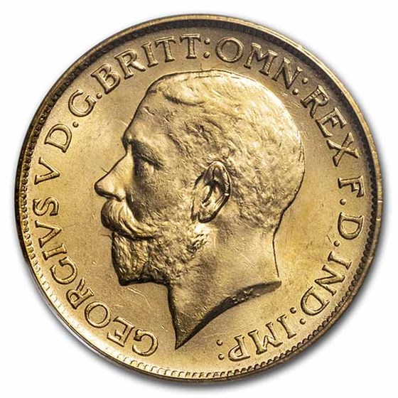 Buy 1917-S Australia Gold Sovereign George V MS-63 PCGS | APMEX