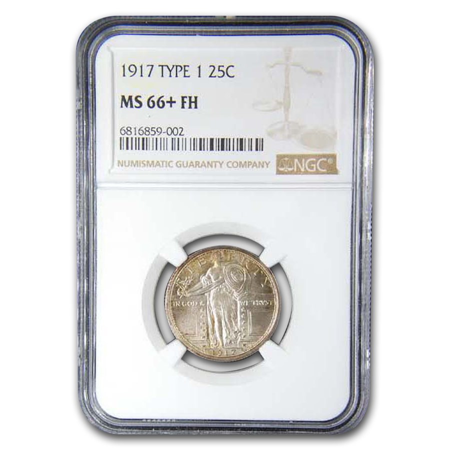 Buy 1917 Standing Liberty Quarter Type-II MS-66+ FH | APMEX