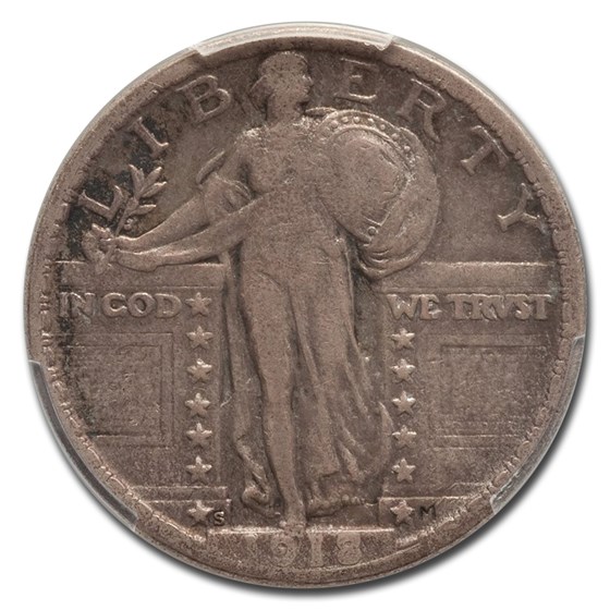 Buy 1918/7-S Standing Liberty Quarter VF-25 PCGS | APMEX