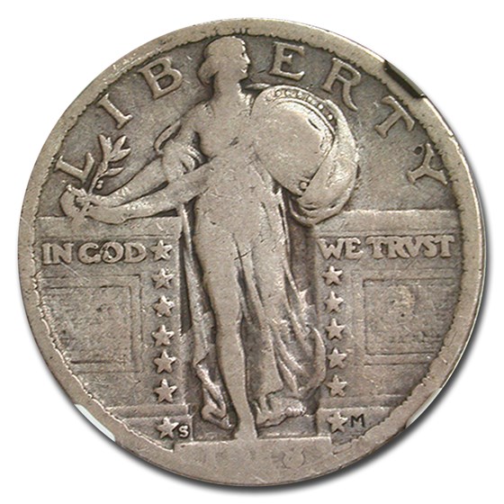 Buy 1918-S Standing Liberty Quarter VG-8 NGC CAC | APMEX