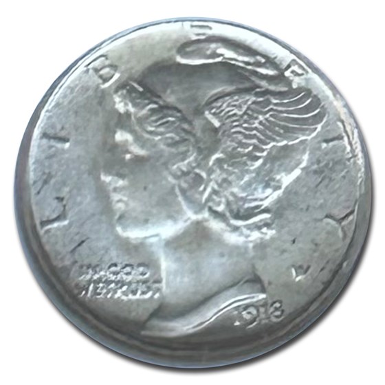 Buy 1918-D Mercury Dime MS-65 NGC (FB) | APMEX