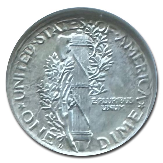Buy 1918-D Mercury Dime MS-65 NGC (FB) | APMEX