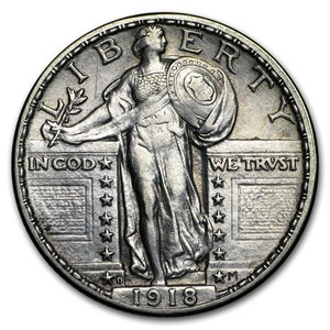 Buy 1918-D Standing Liberty Quarter AU | APMEX