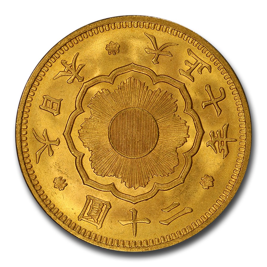 Buy 1918 Japan Gold 20 Yen Taisho MS-64 PCGS | APMEX