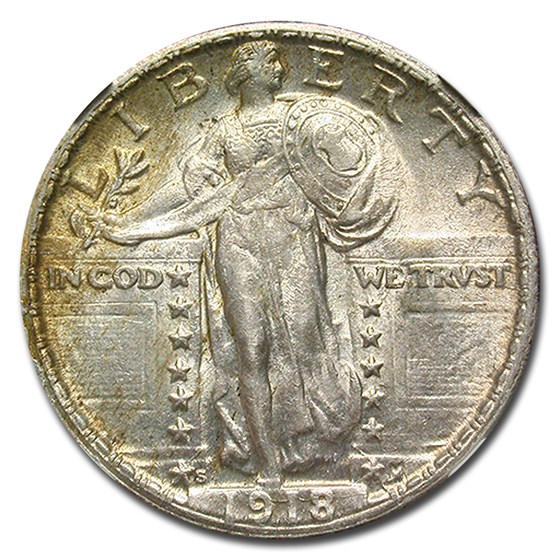 Buy 1918-S Standing Liberty Quarter MS-62 NGC (FH) | APMEX