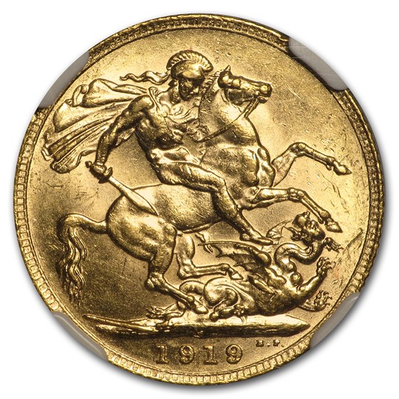 Buy 1919-C Canada Gold Sovereign George V AU | APMEX