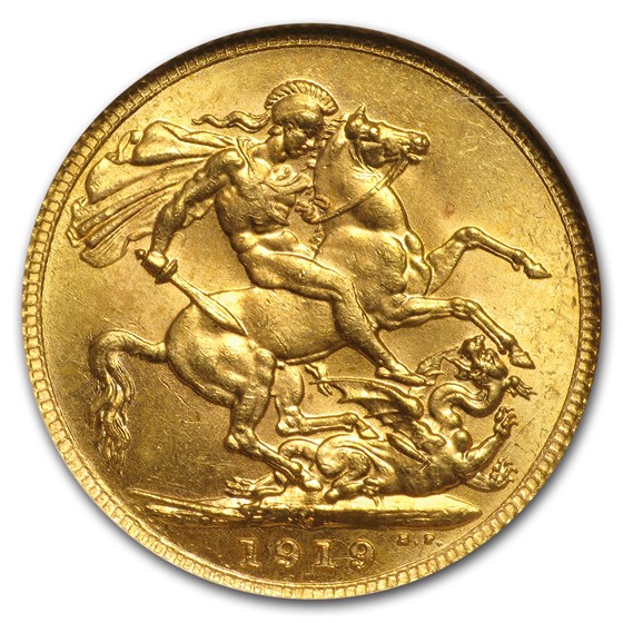 Buy 1919-C Canada Gold Sovereign MS-62 NGC | APMEX