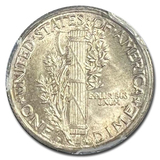 Buy 1919-D Mercury Dime MS-64 PCGS (FB) | APMEX