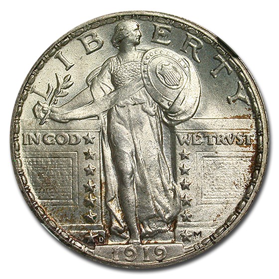 1919-D Standing Liberty Quarter MS-66 NGC