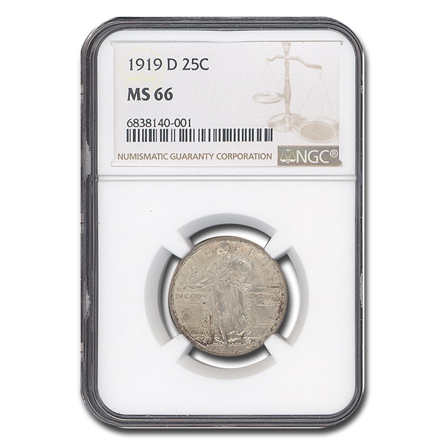 1919-D Standing Liberty Quarter MS-66 NGC