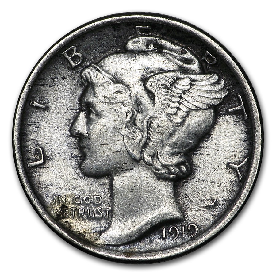 Buy 1919 Mercury Dime MS-63 PCGS (FB) | APMEX