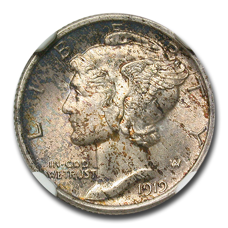 Buy 1919 Mercury Dime MS-64 NGC (FB) | APMEX