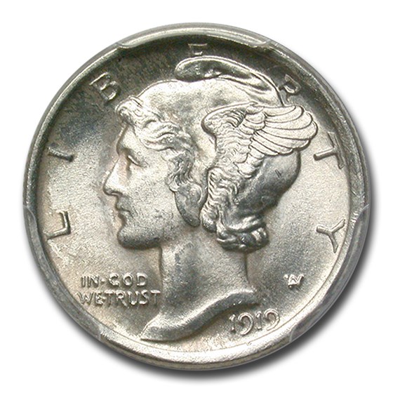 Buy 1919 Mercury Dime MS-64 PCGS | APMEX