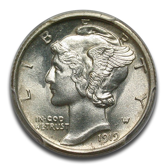 Buy 1919-S Mercury Dime MS-64 PCGS | APMEX
