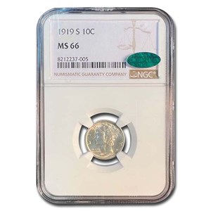 Buy 1919-S Mercury Dime MS-66 NGC CAC | APMEX