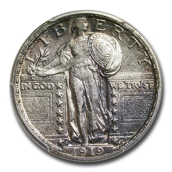 Buy 1919-S Standing Liberty Quarter AU-53 PCGS | APMEX