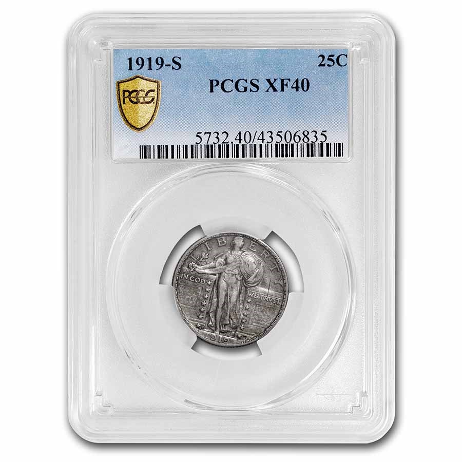 Buy 1919-S Standing Liberty Quarter XF-40 PCGS | APMEX