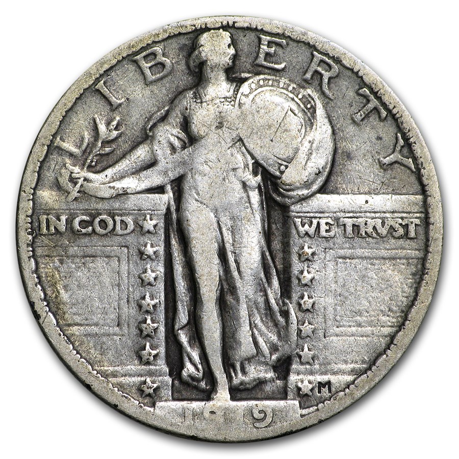 Buy 1919 Standing Liberty Quarter Fine | APMEX