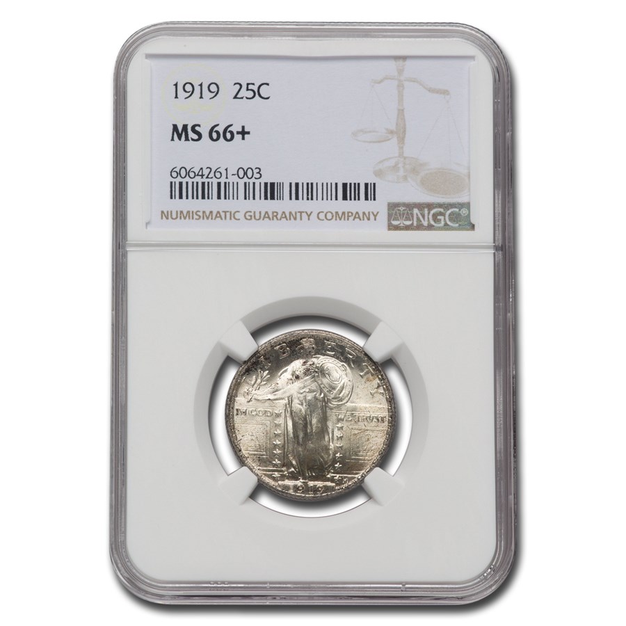 Buy 1919 Standing Liberty Quarter MS-66+ NGC | APMEX