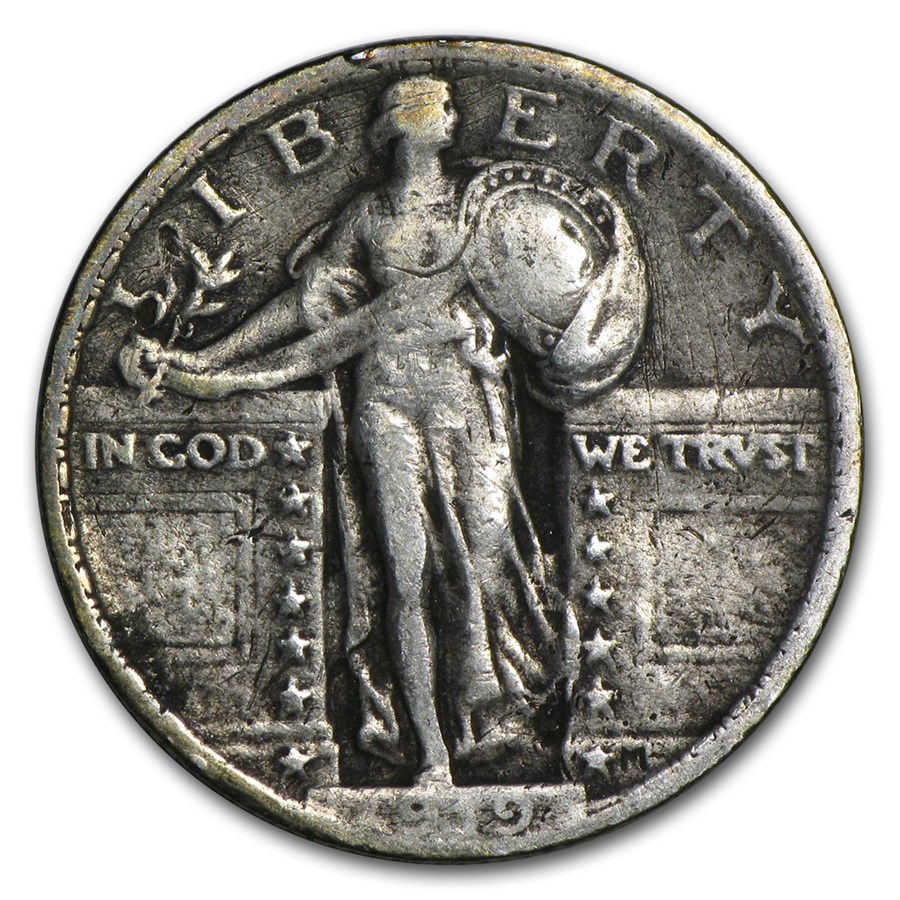 Buy 1919 Standing Liberty Quarter VG (Partial Date) | APMEX