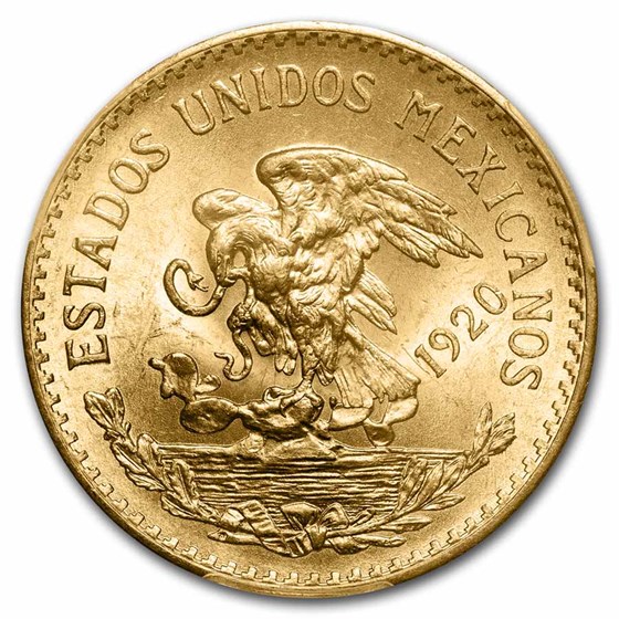 Buy 1920/10 Mexico Gold 20 Pesos MS-64 PCGS (Green label) | APMEX