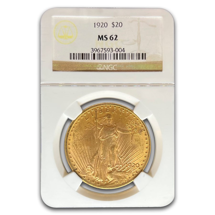 Buy 1920 $20 St Gaudens Gold Double Eagle MS-62 NGC | APMEX