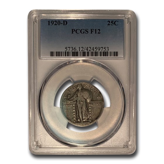 Buy 1920-D Standing Liberty Quarter Fine-12 PCGS | APMEX