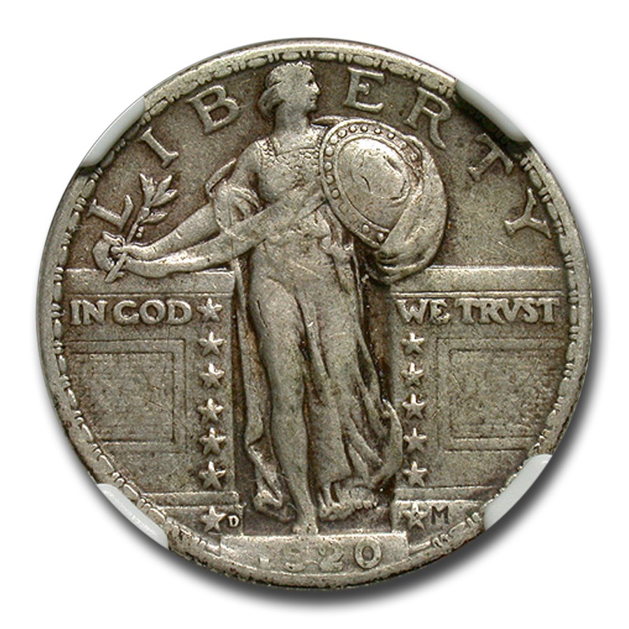 1920-D Standing Liberty Quarter VF-30 NGC