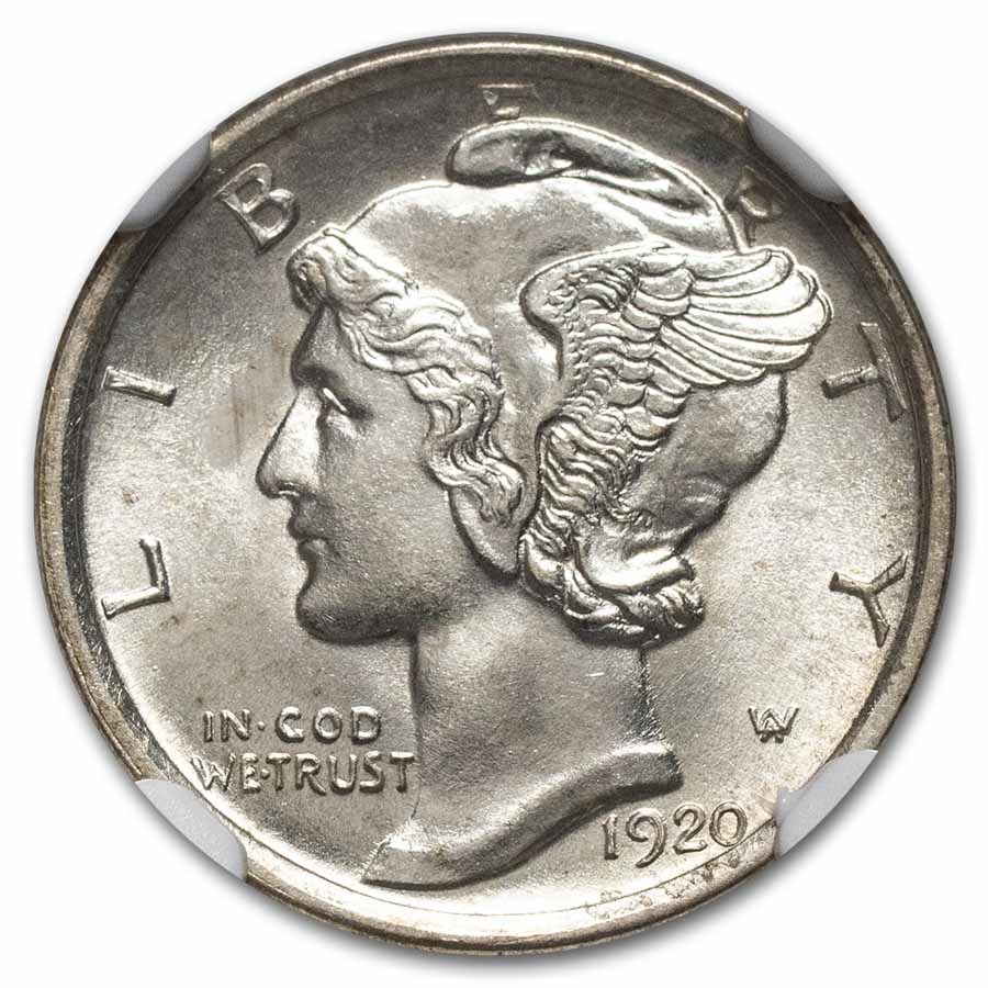 Buy 1920 Mercury Dime MS-65 FB NGC (FB) | APMEX