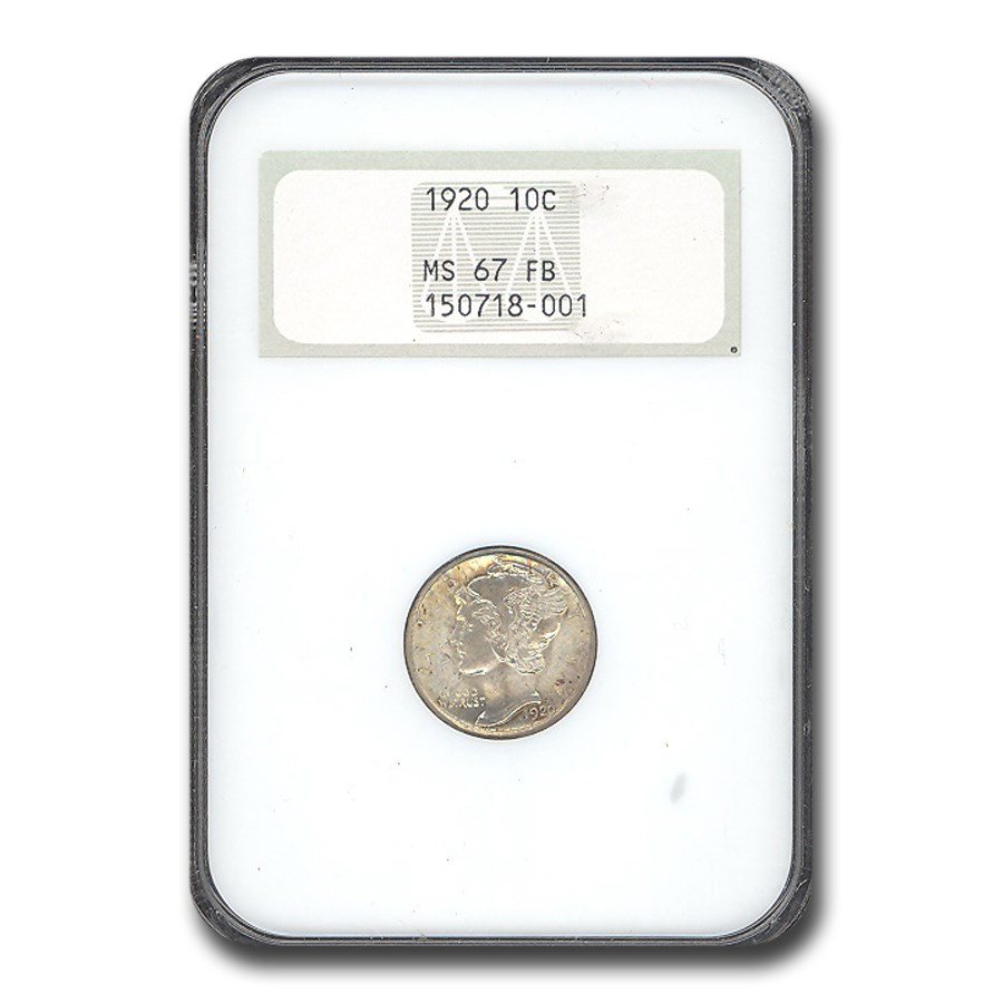 Buy 1920 Mercury Dime MS-67 NGC (FB) | APMEX
