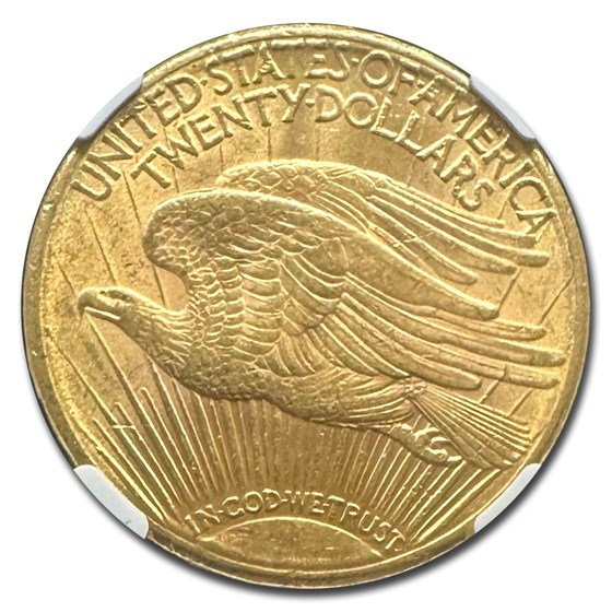 1920-S $20 Saint-Gaudens Gold Double Eagle MS-61 NGC