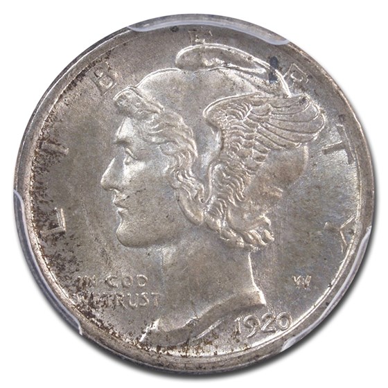 Buy 1920-S Mercury Dime MS-64 PCGS CAC (FB) | APMEX