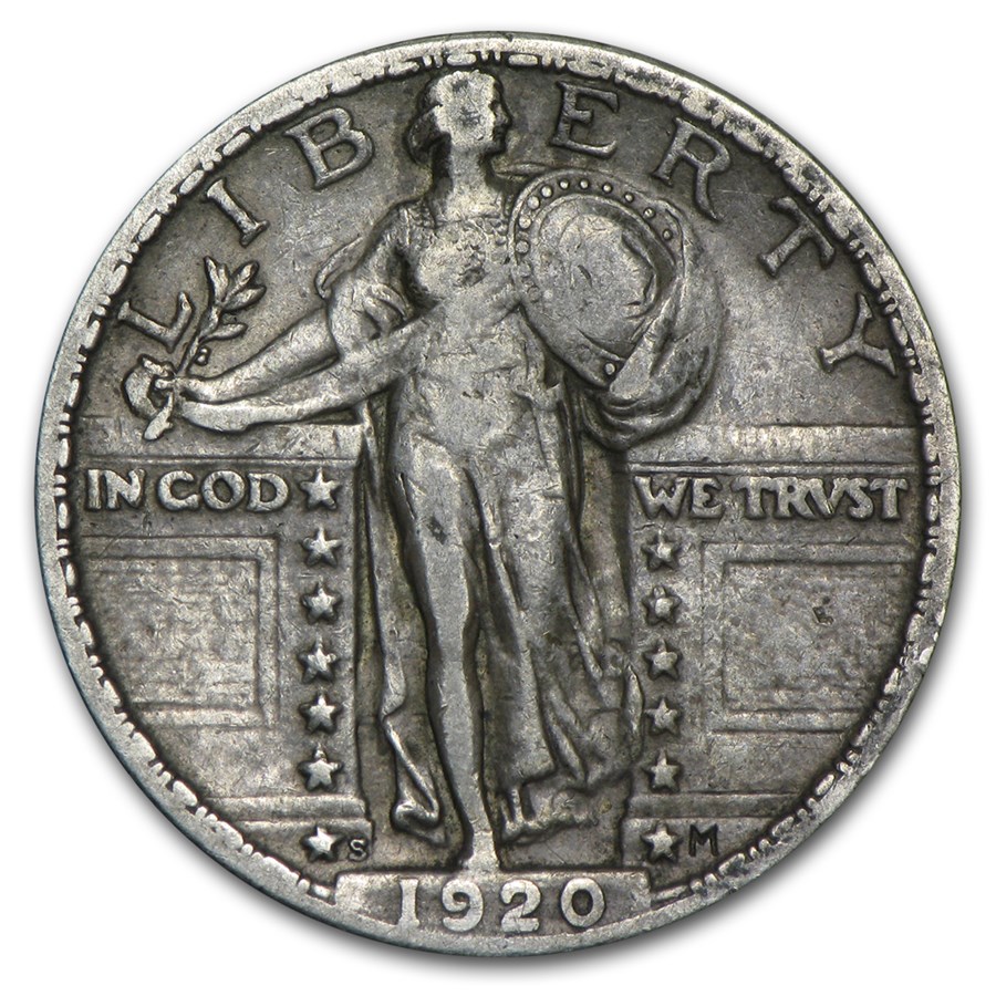 Buy 1920-S Standing Liberty Quarter XF | APMEX