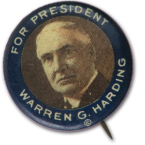 Buy 1920 Warren G. Harding Presidential Campaign Button | APMEX
