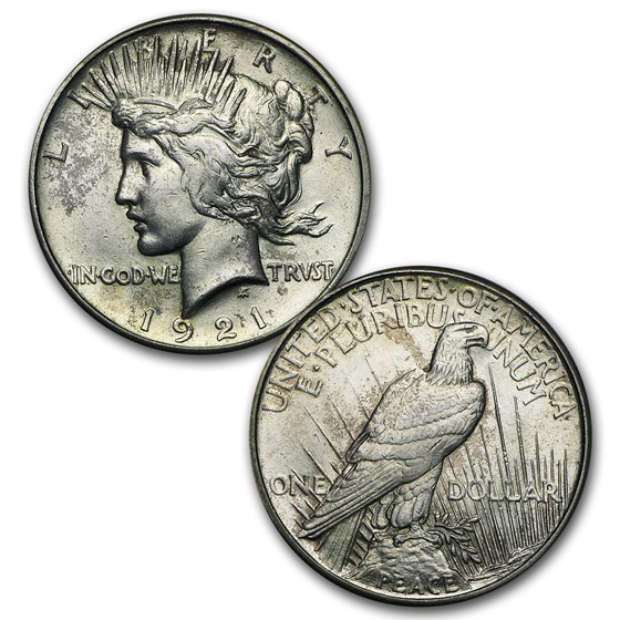 Buy 1921-1935 Peace Dollar 24-Coin Complete Set AU (Dansco Album) | APMEX