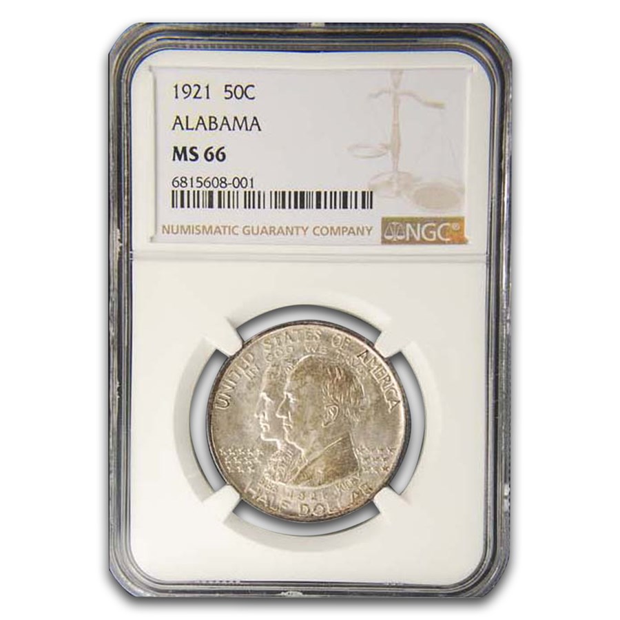 Buy 1921 Alabama Centennial Half Dollar Commem MS-66 NGC | APMEX