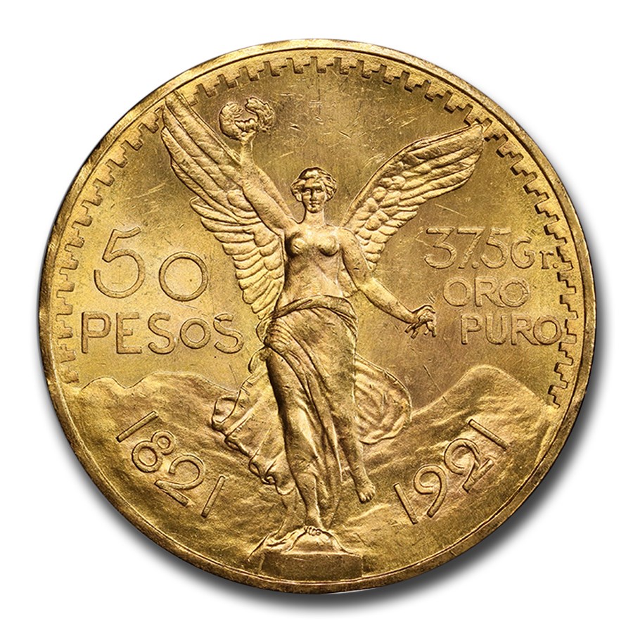 Buy 1921 Mexico Gold 50 Pesos MS-65 PCGS | APMEX