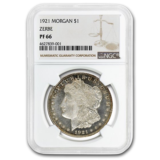 Buy 1921 Morgan Dollar PF-66 NGC (Zerbe Proof) | APMEX